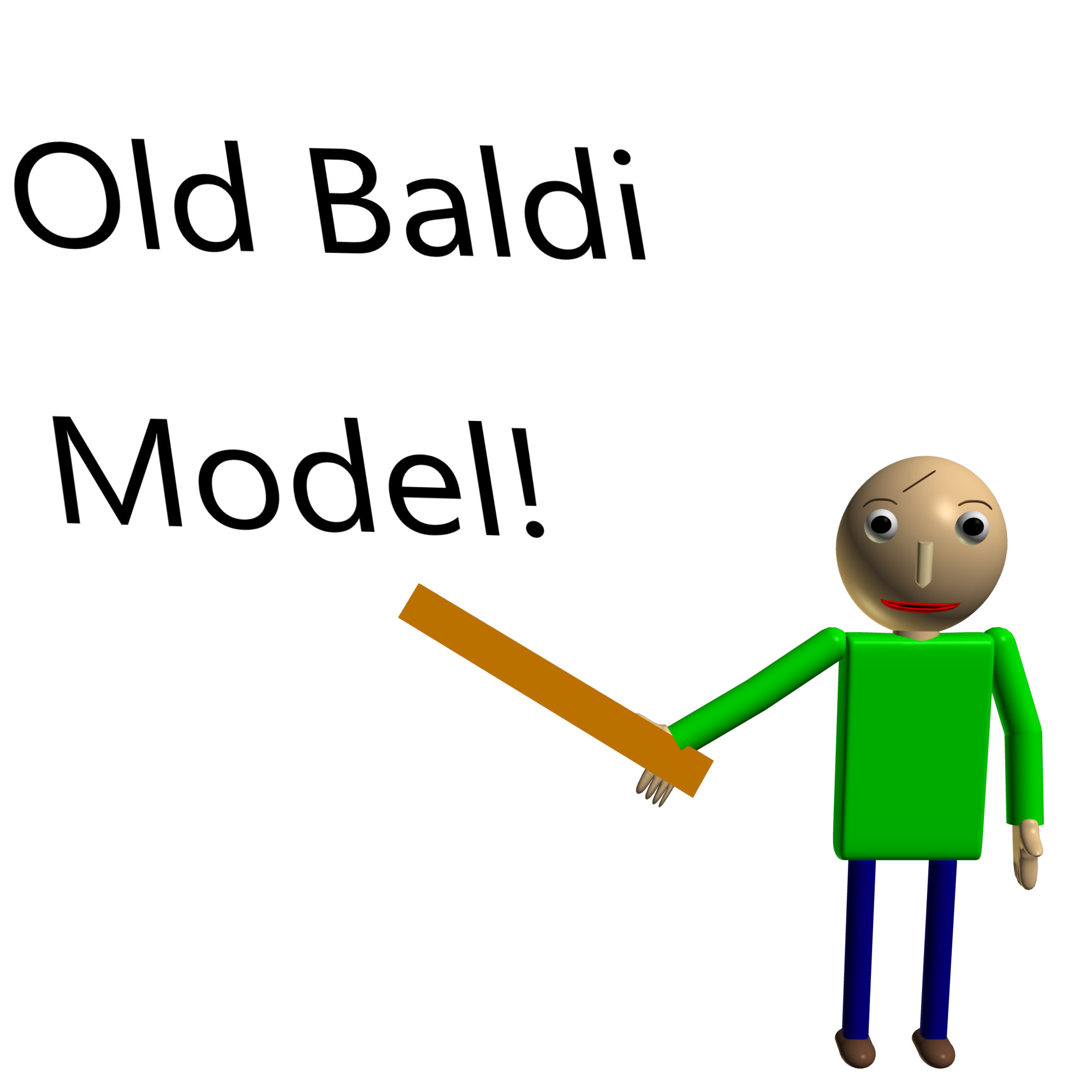 Old roblox Baldi! 3D Model
