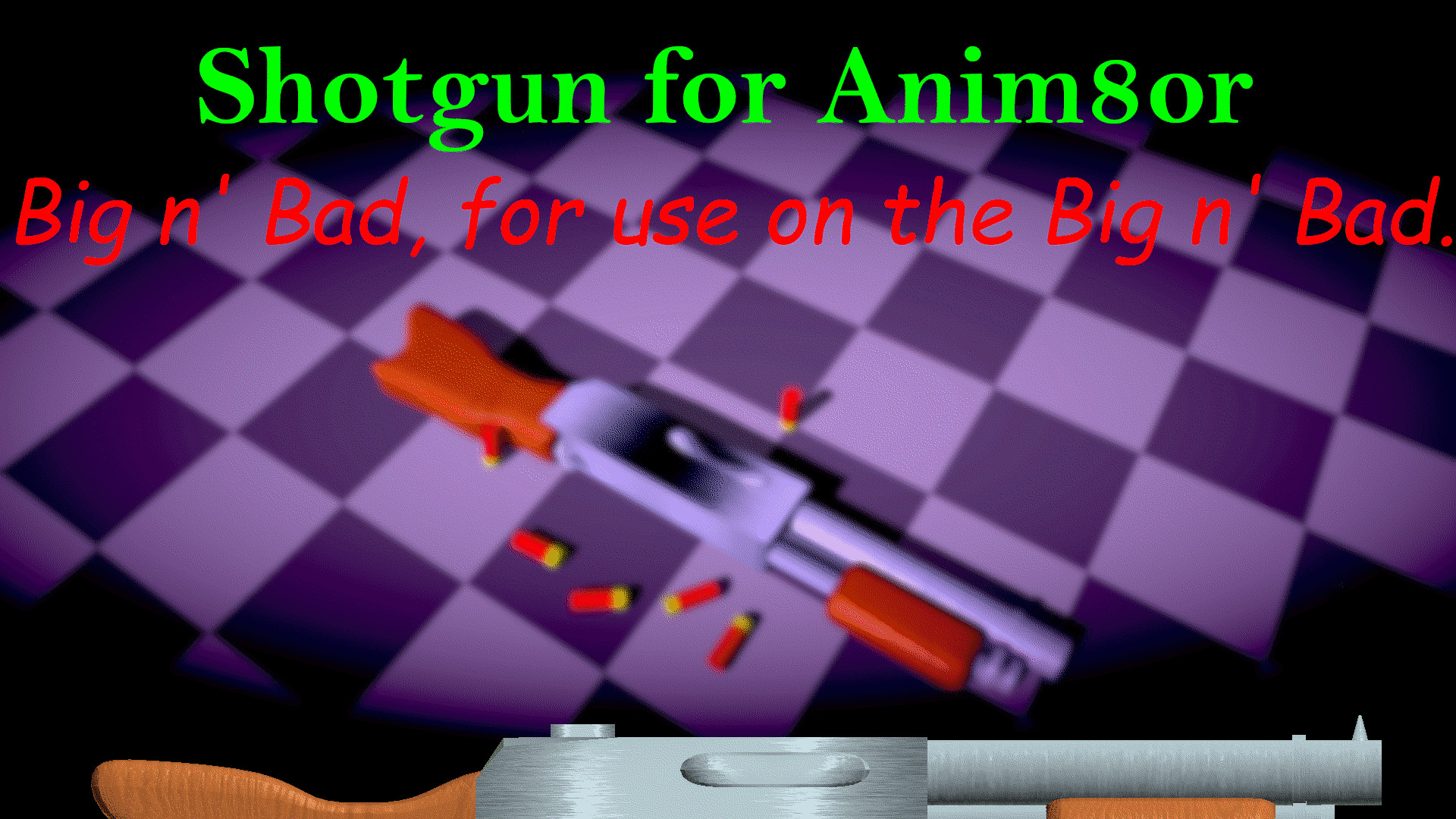 Shotgun for Anim8or 3D Model