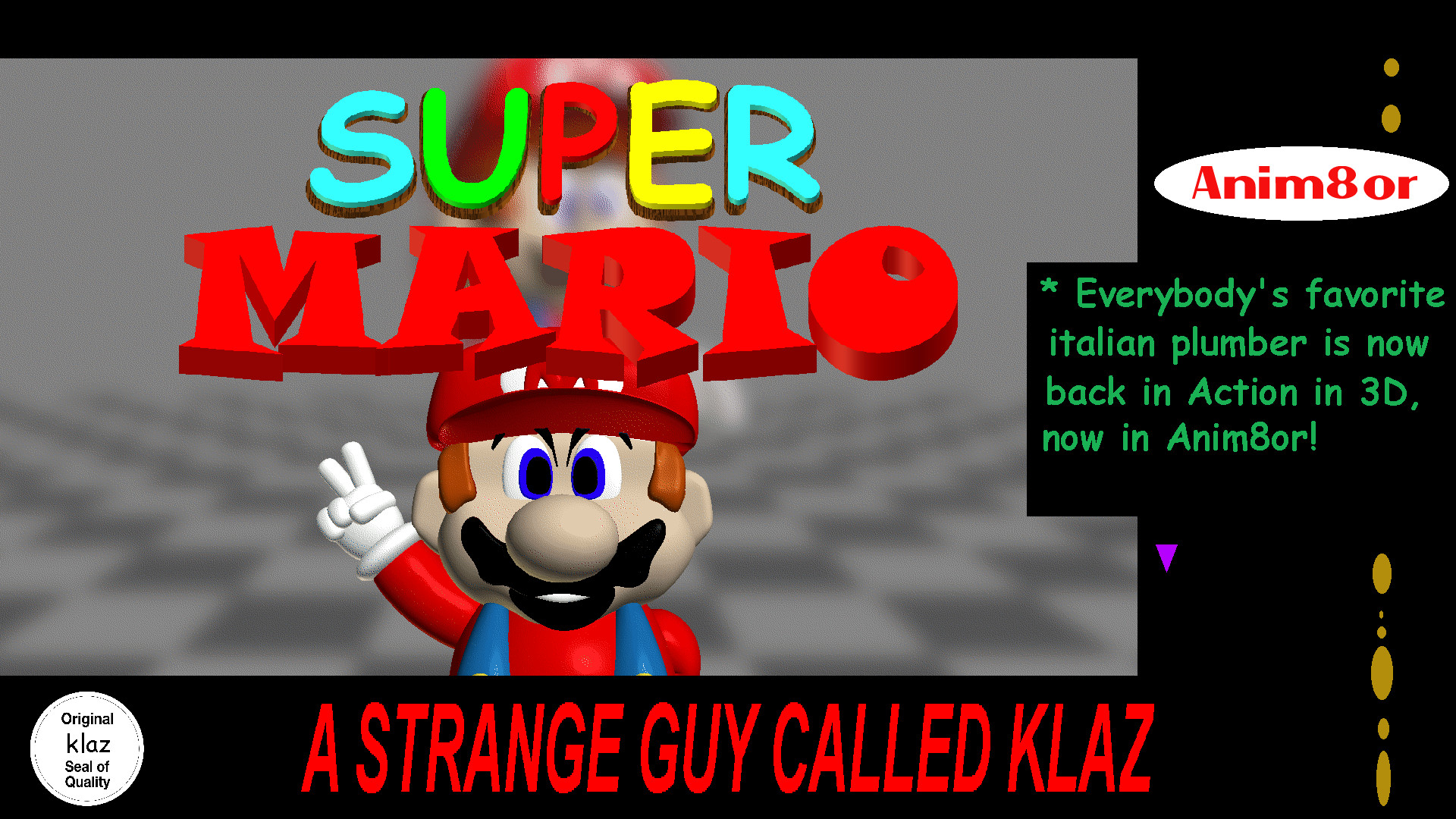 Super Mario Anim8or Model (V2) 3D Model