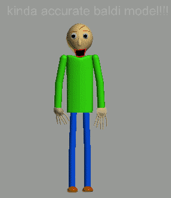 87% accurate baldi model 3D Model