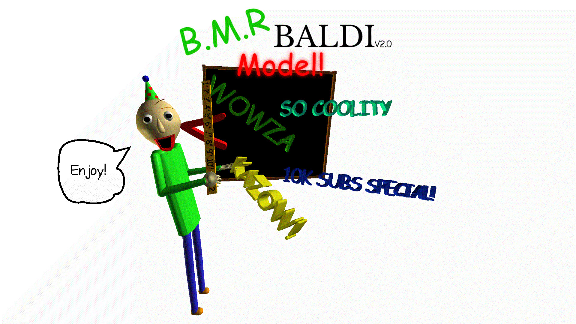B.M.R BALDI MODEL RELEASE! (P3D) 3D Model