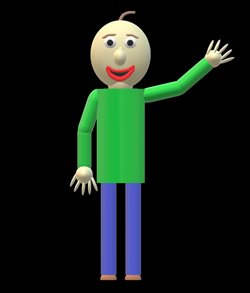Baldi In Paint 3D 3D Model