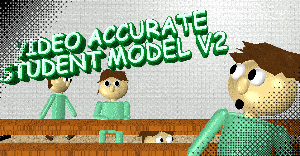 Baldi's Basics Student Model V2 3D Model
