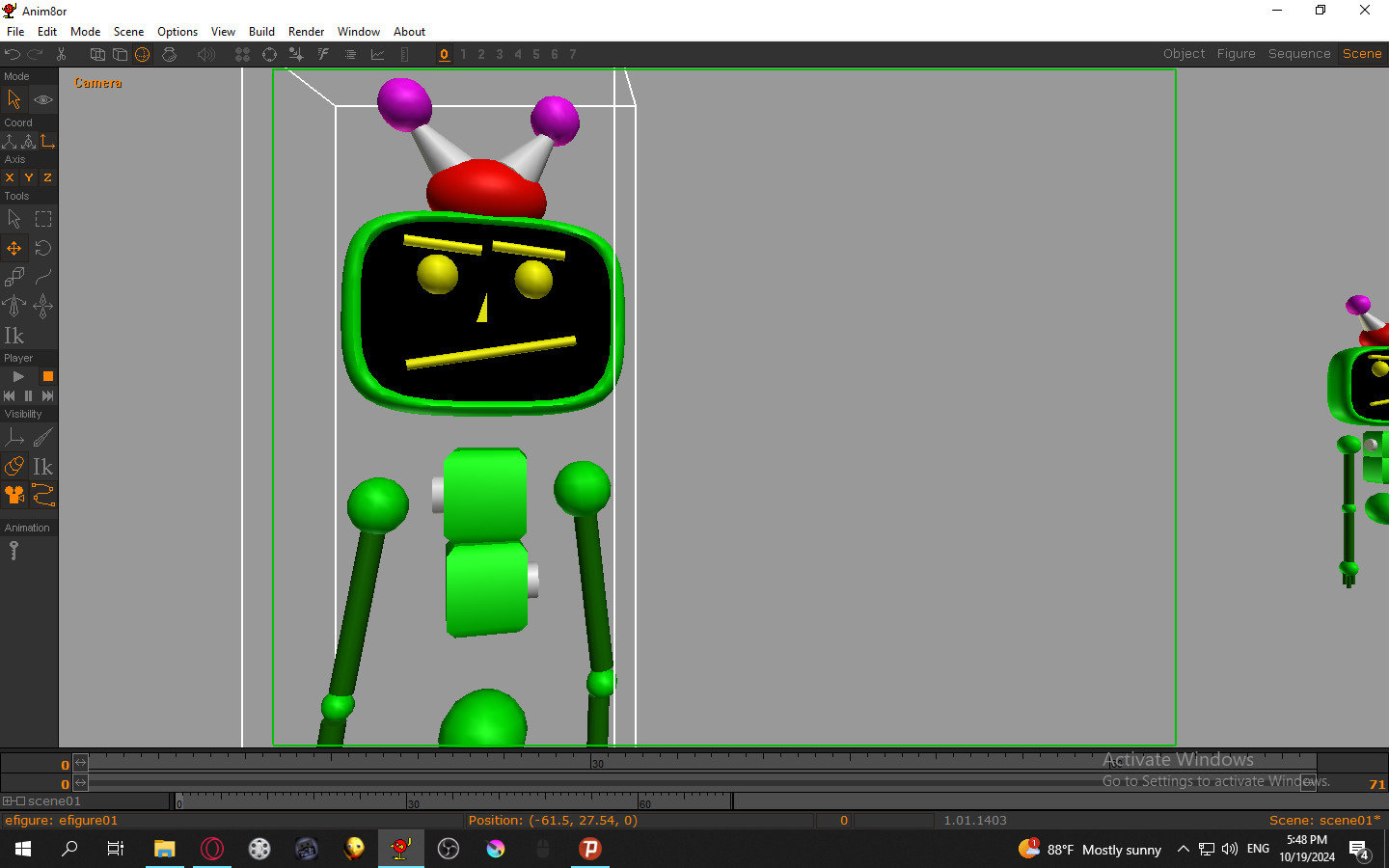 Scriba's Model (Anim8or) 3D Model