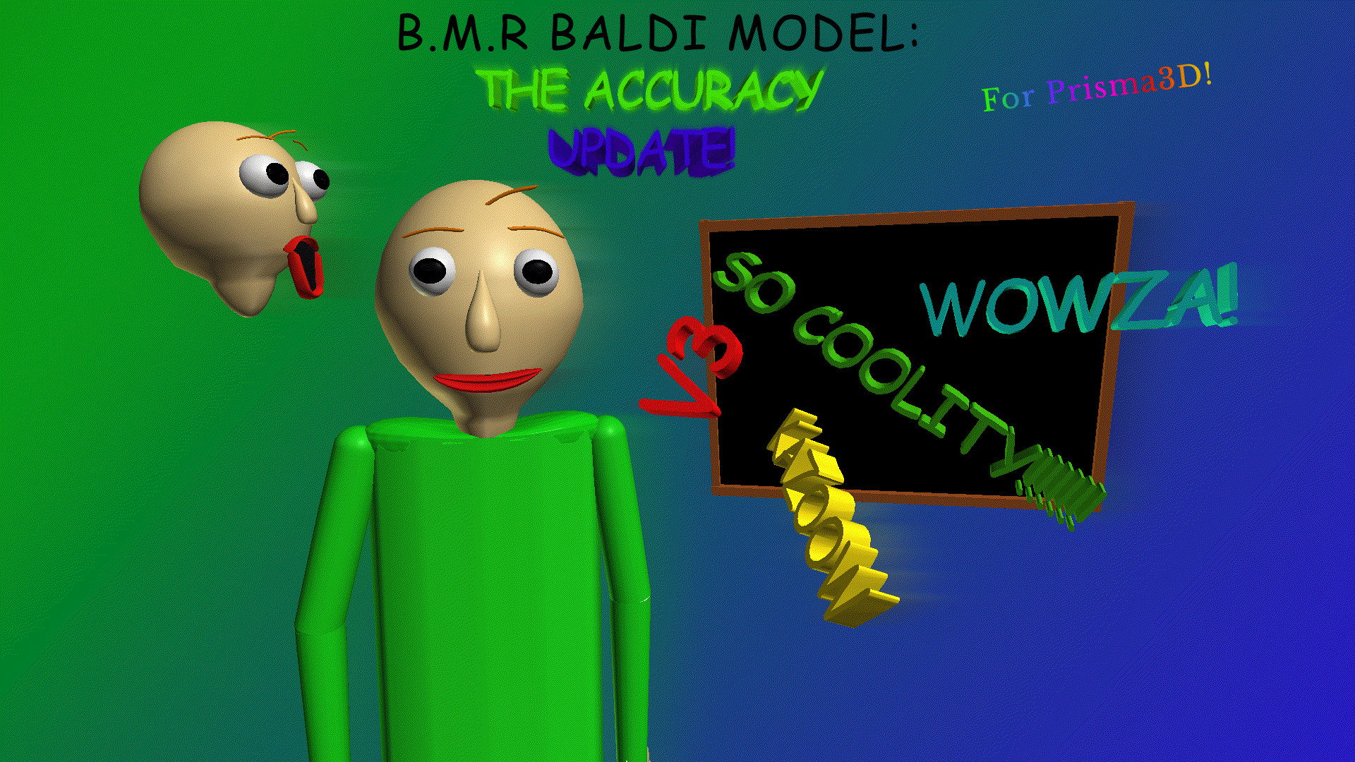 B.M.R ACCURATE BALDI MODEL UPDATE 3! (P3D) 3D Model