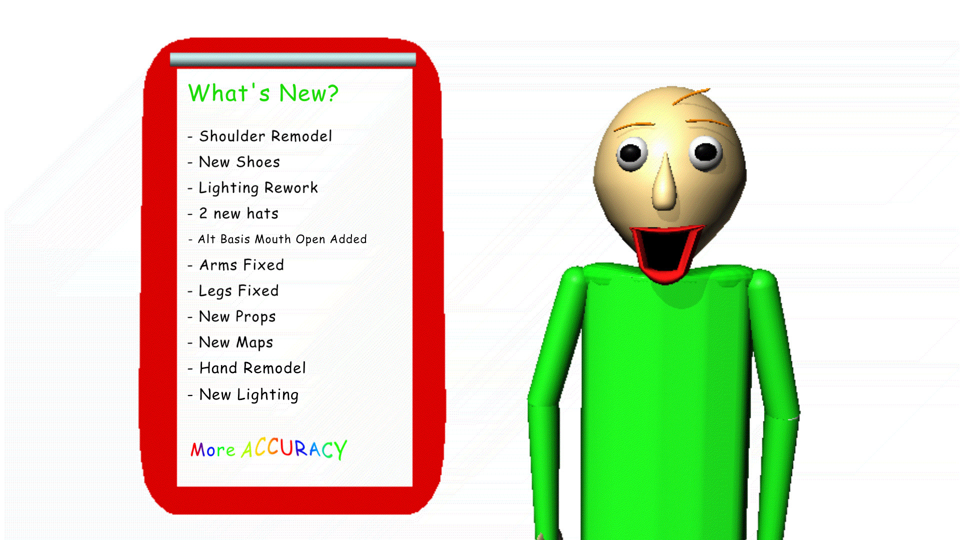 B.M.R ACCURATE BALDI MODEL UPDATE 3! (P3D) 3D Model