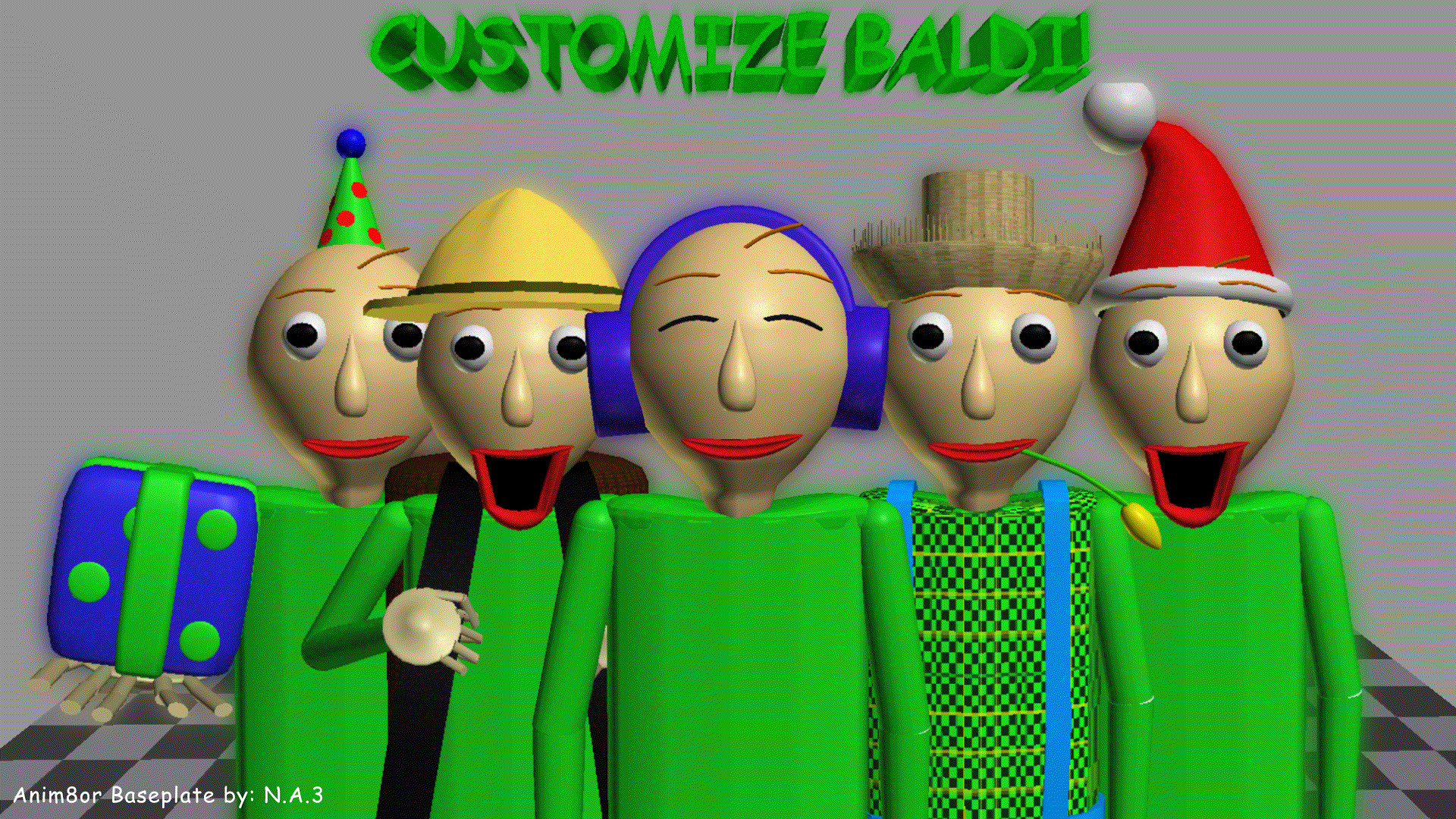 B.M.R ACCURATE BALDI MODEL UPDATE 3! (P3D) 3D Model