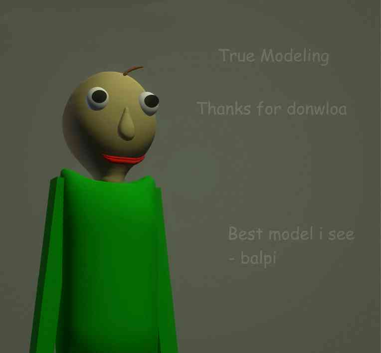 bambi_gaming198's Basic'9 Baldi Model 3D Model