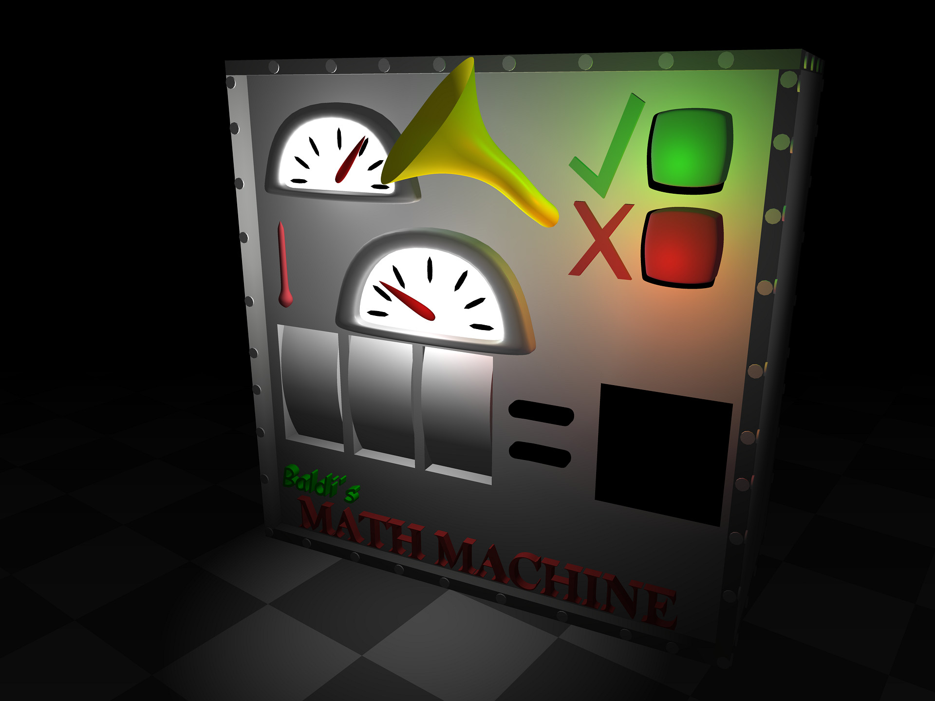 Baldi's Math Machine Model 3D Model