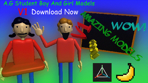 A.G BB+ STUDENT MODELS RELEASE (P3D) 3D Model