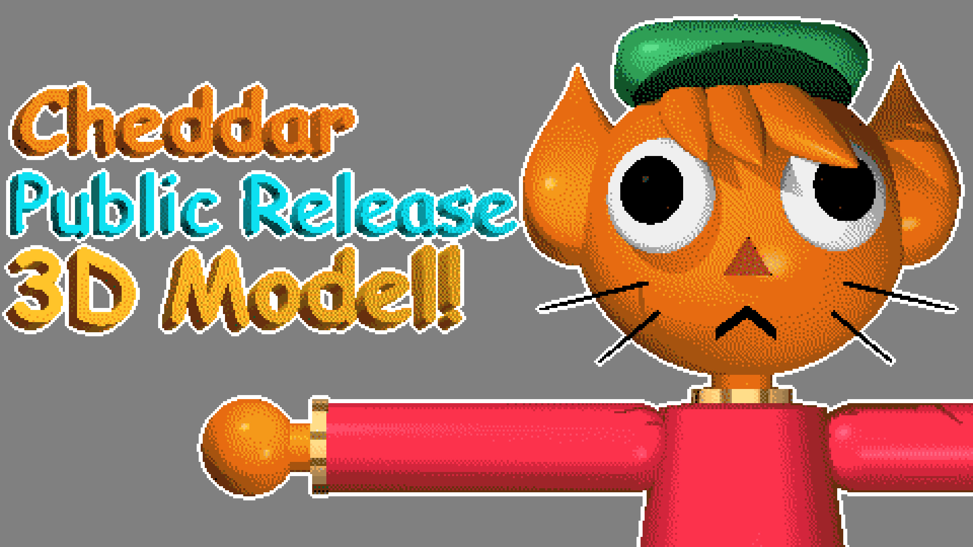 Cheddar Public Release 3D Model! (Anim8or) 3D Model