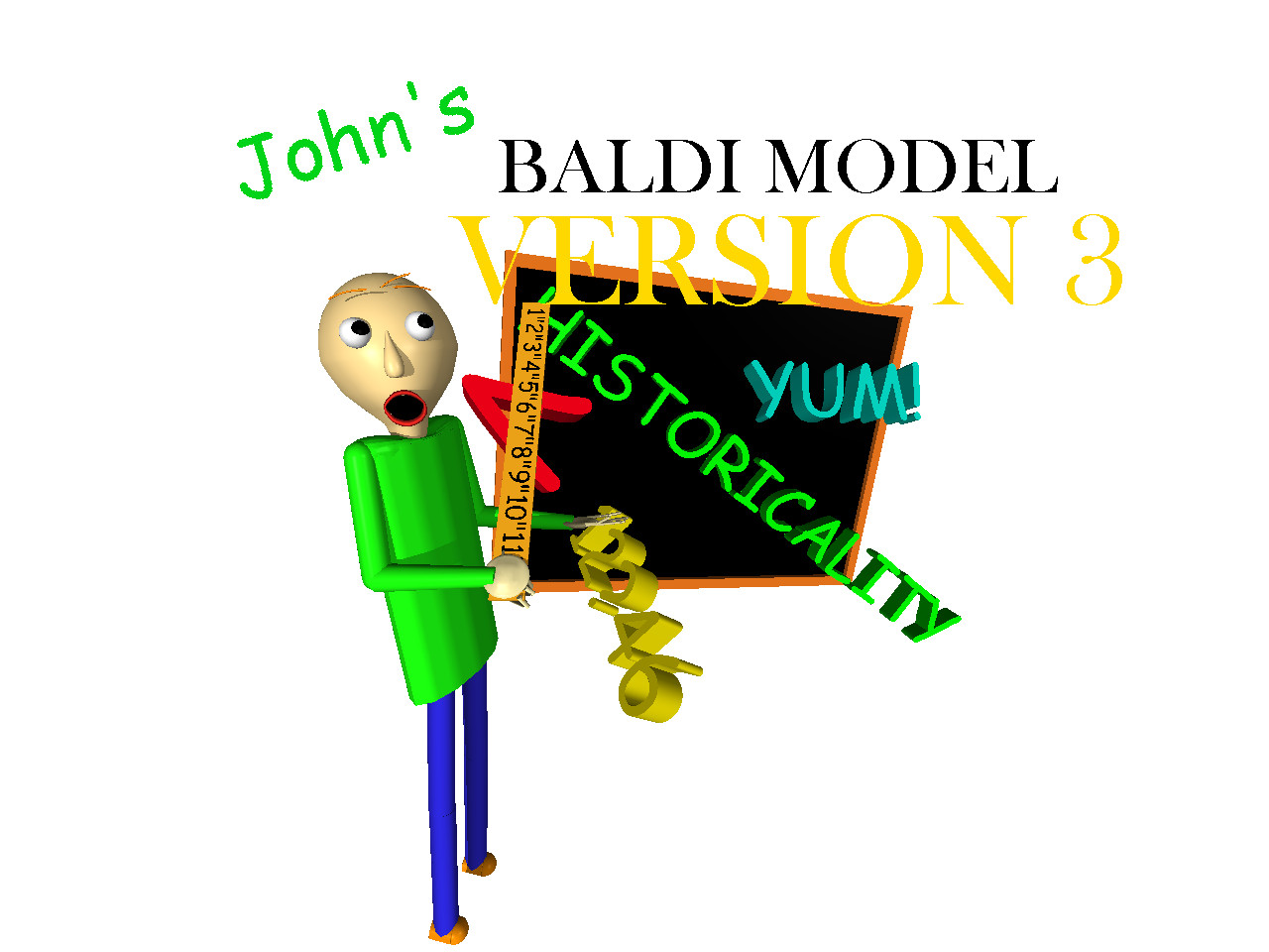 John's Baldi Model V3 3D Model