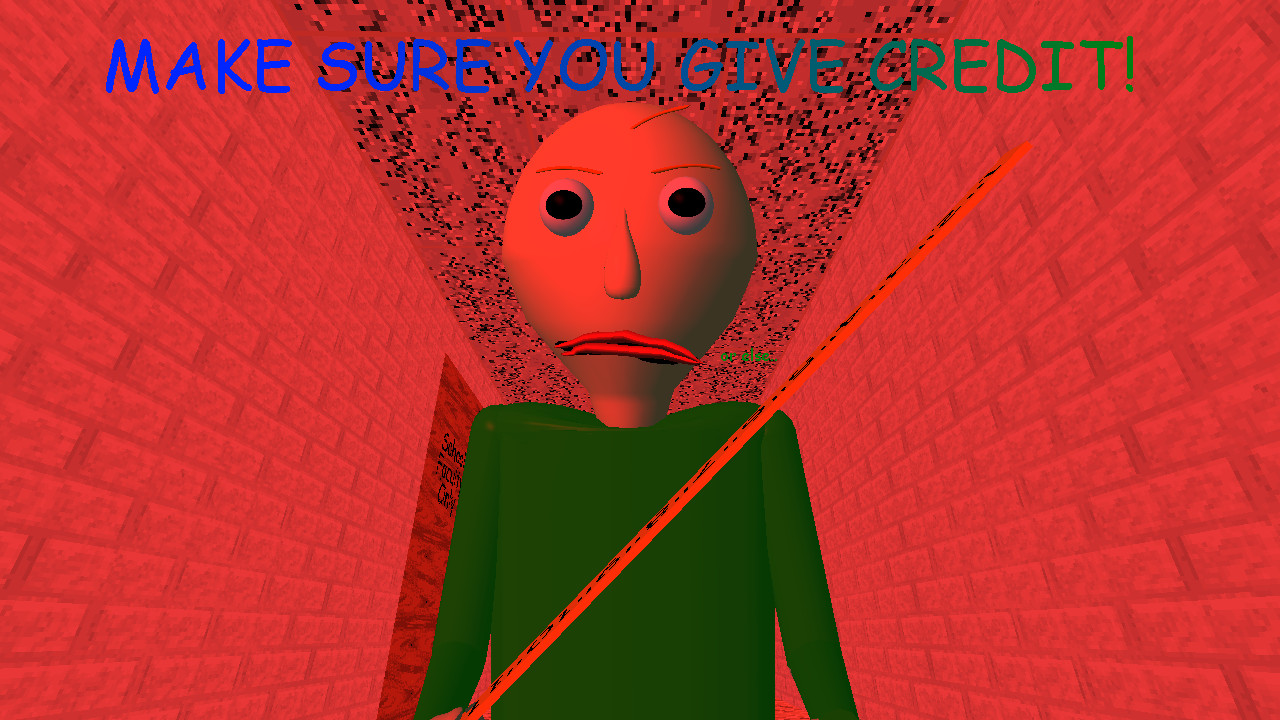 John's Baldi Model V3 3D Model