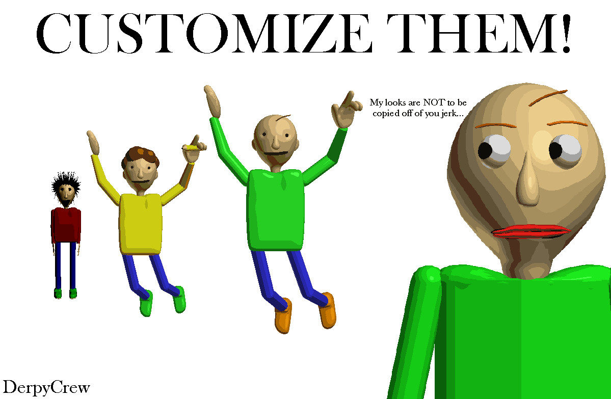 Baldi's Basics Student Model V3 3D Model