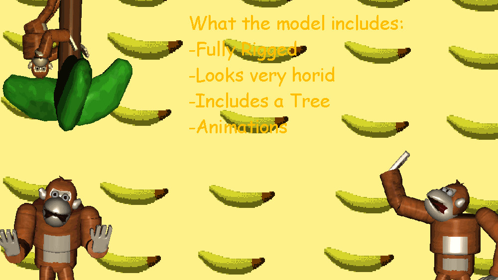 The Amazing (grotesque) Monkey Model 3D Model