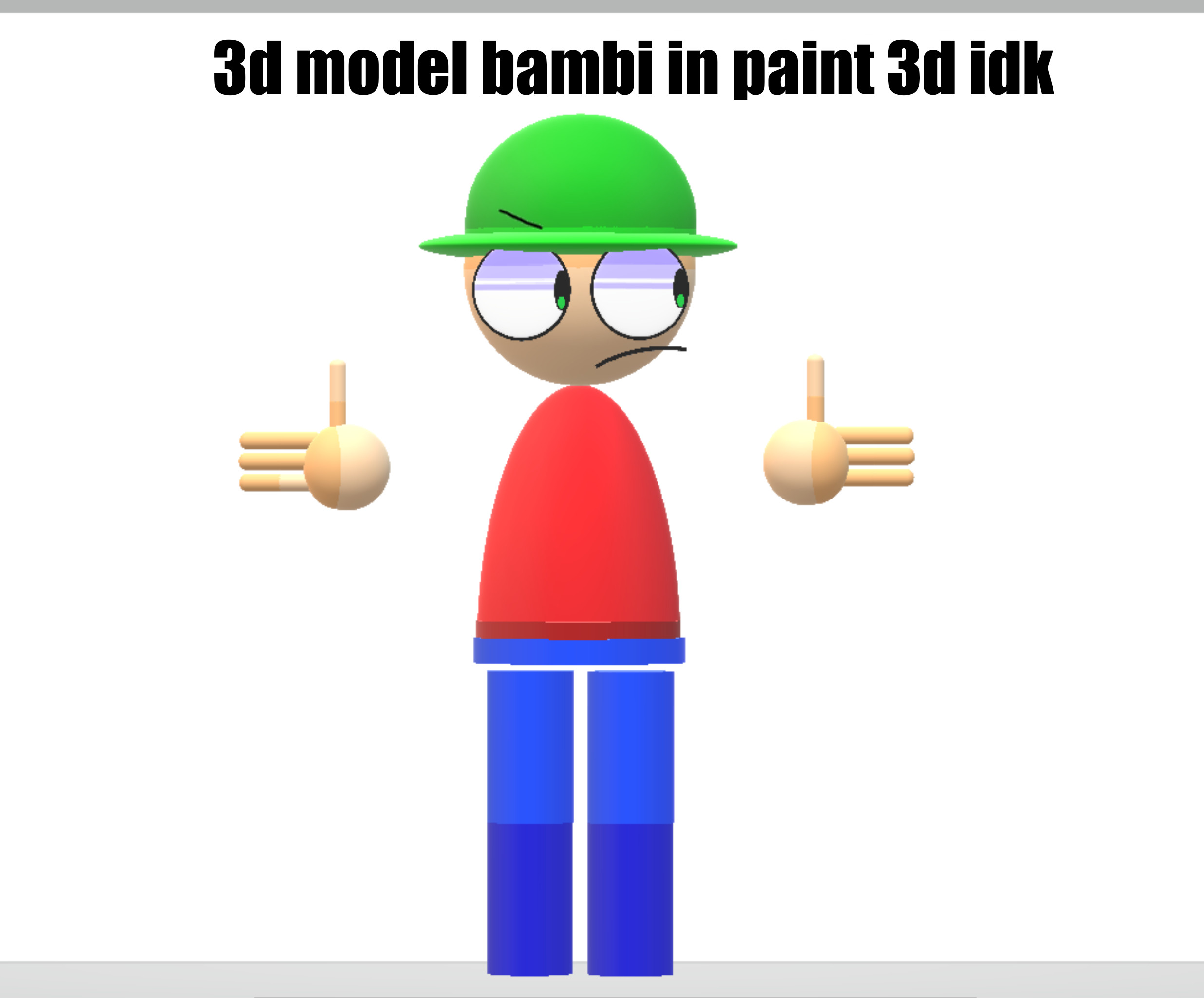 bambi fnf model in paint 3d 3D Model