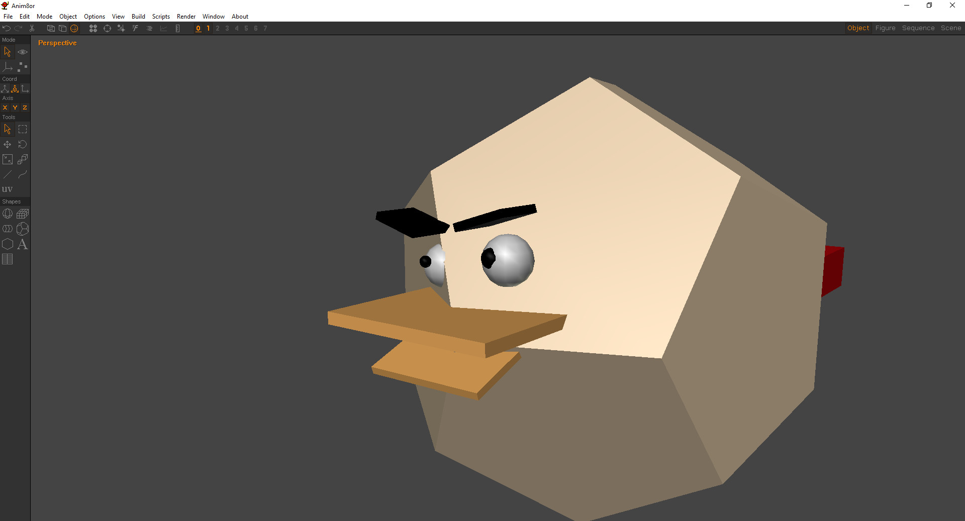 baldi bird 3D (angry 3D Model