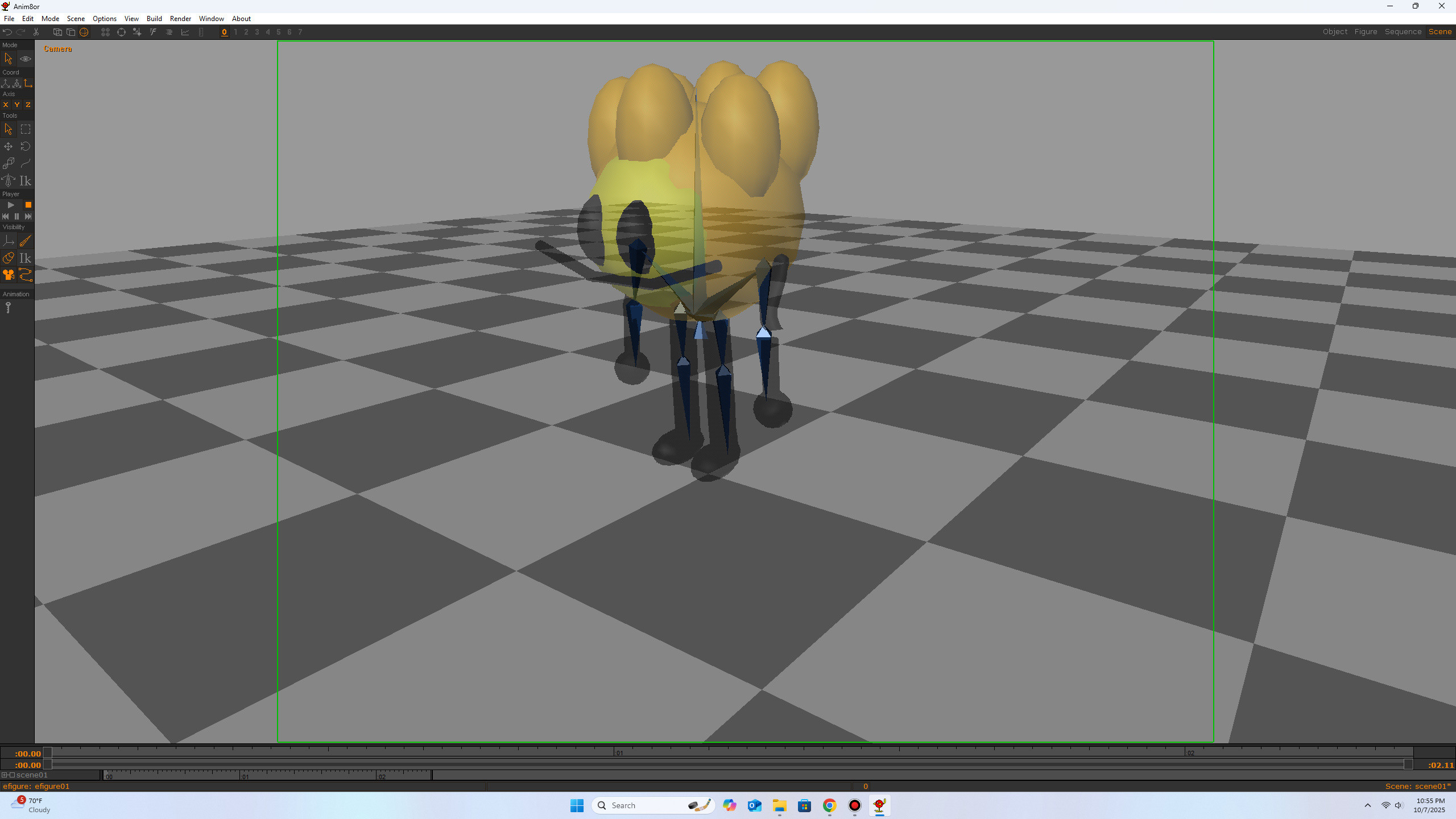 BFDI Firey Anim8or 3D Model