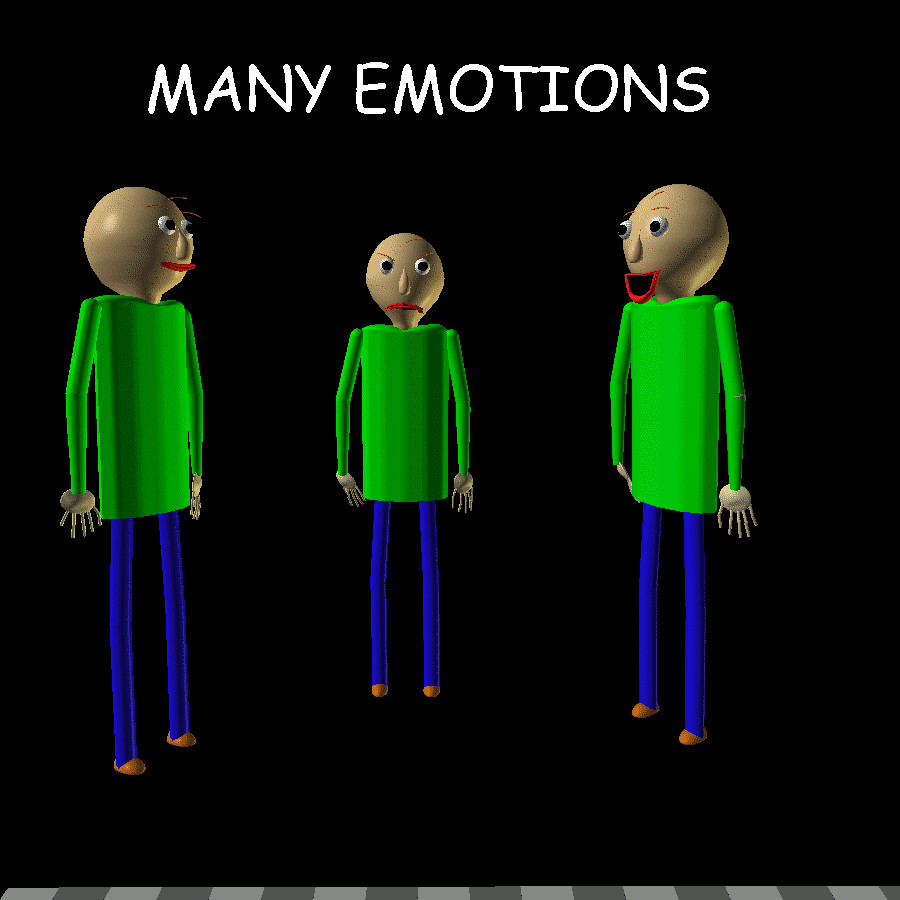 (RIGGED!) 87% accurate baldi model 3D Model