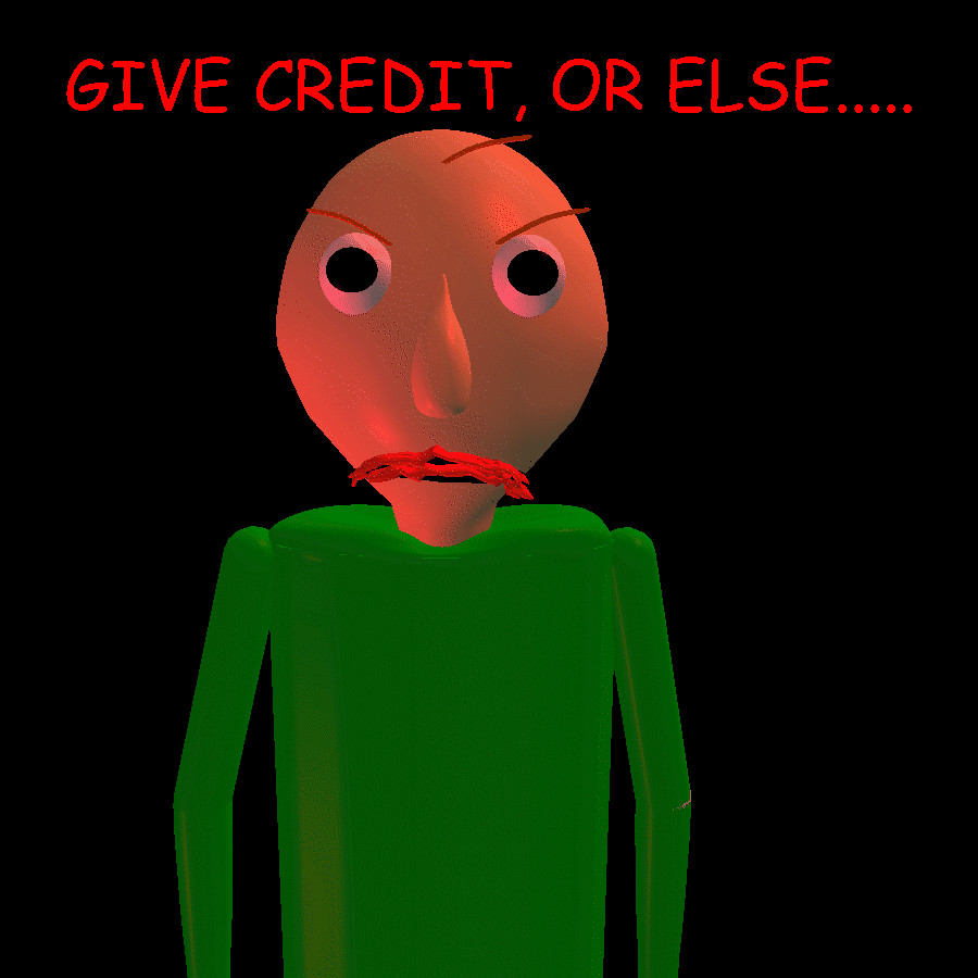 (RIGGED!) 87% accurate baldi model 3D Model