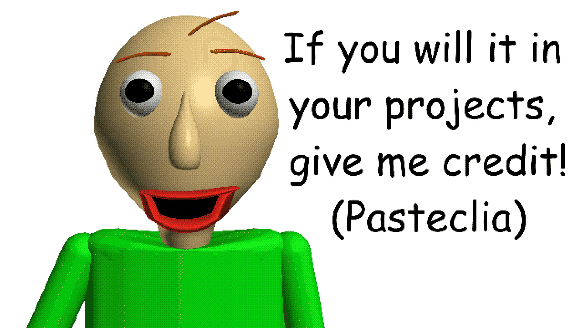 PASTECLIA'S BALDI MODEL V6.1 3D Model