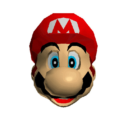 SM64 Mario head model 3D Model
