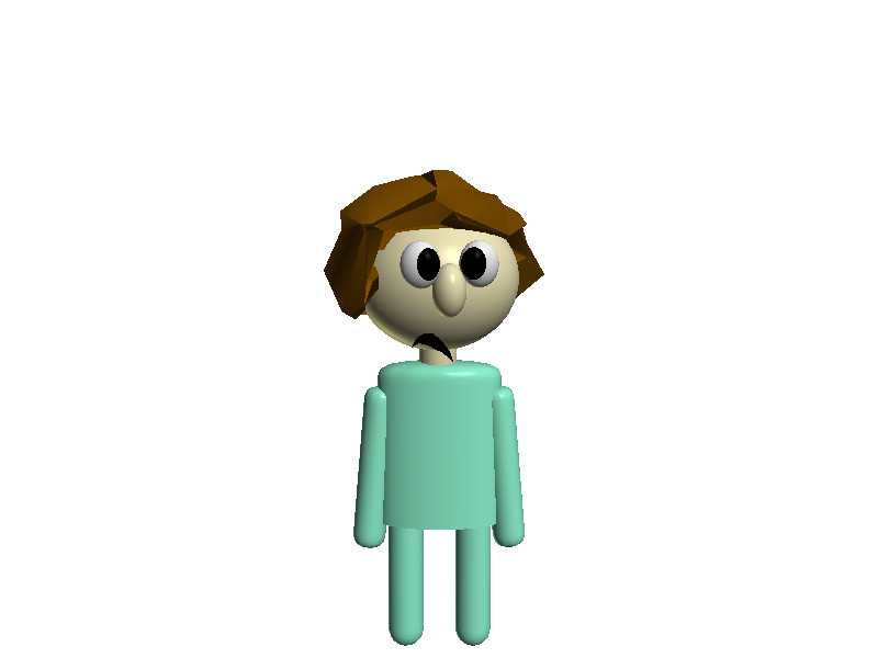 Baldi's FANON Student Model for Anim8or V9 3D Model