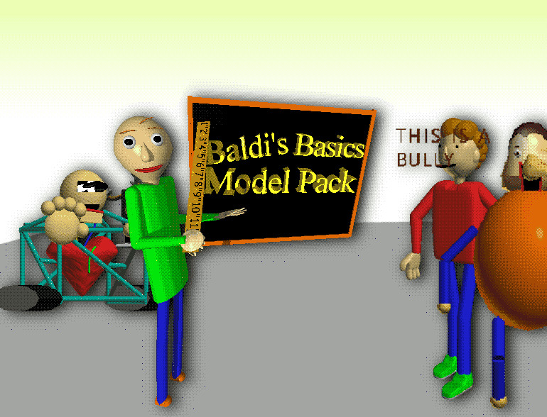 Baldi's basics 3D model pack 3D Model