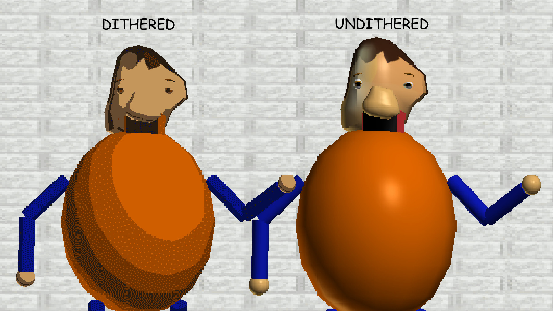 Baldi's Basics Model Pack REMASTERED (Anim8or) 3D Model
