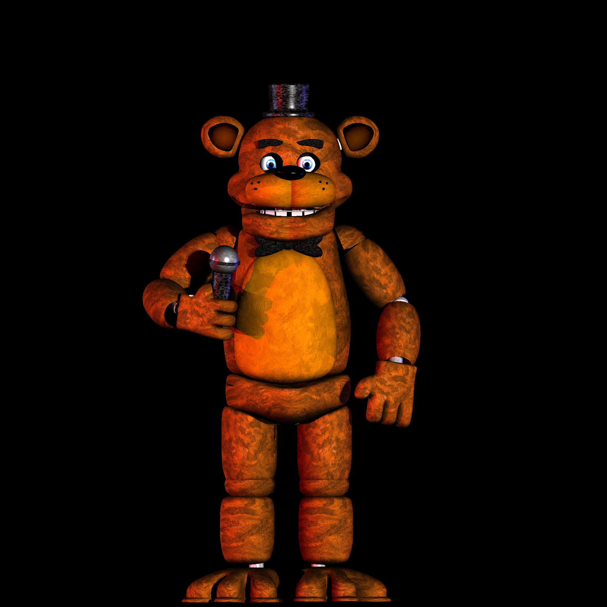 Freddy Fazbear Model for Anim8or! 3D Model