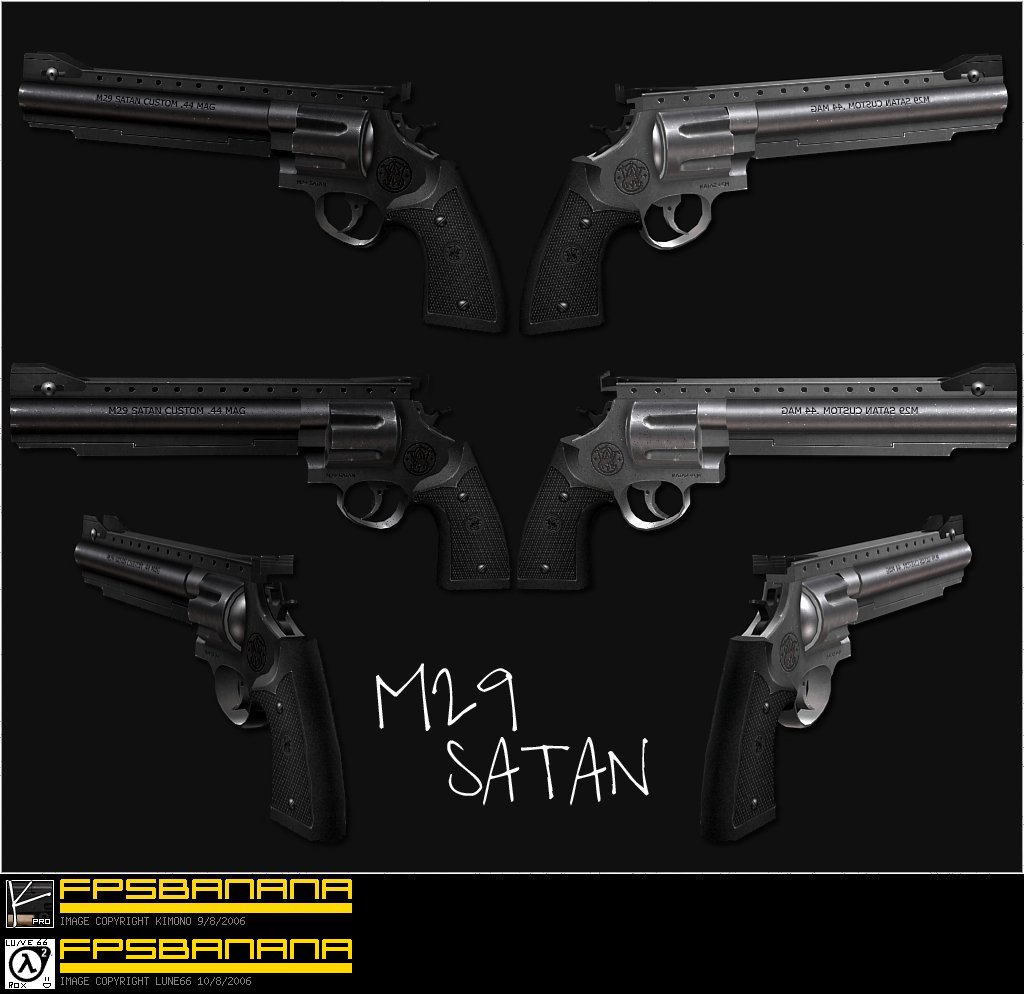 M29 Satan Revolver With W_models! [Counter-Strike: Source] [Mods]