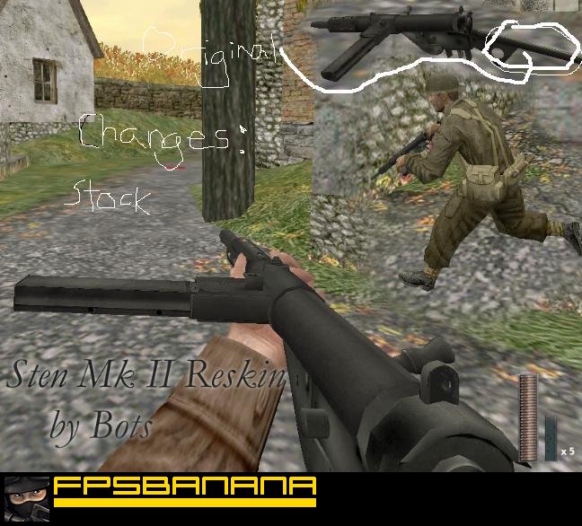 Sten MK 2 w/ new stock [Day of Defeat] [Mods]