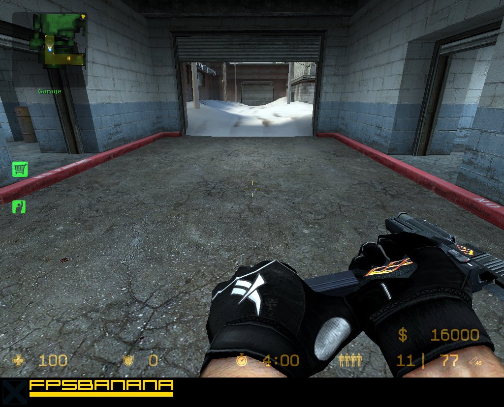 Black USP With Flames [Counter-Strike: Source] [Mods]