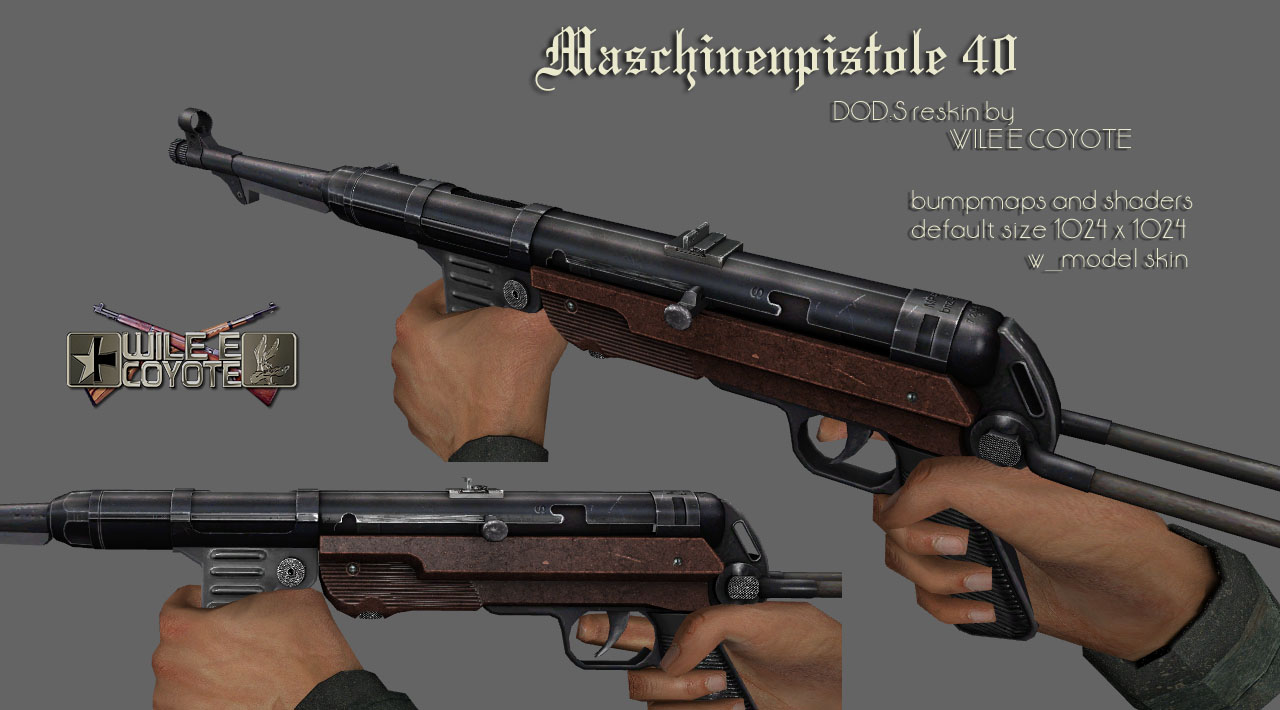 Wile's Bakelite MP40 [Day of Defeat: Source] [Mods]