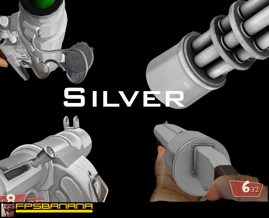 Silver weapon pack [Team Fortress 2] [Mods]