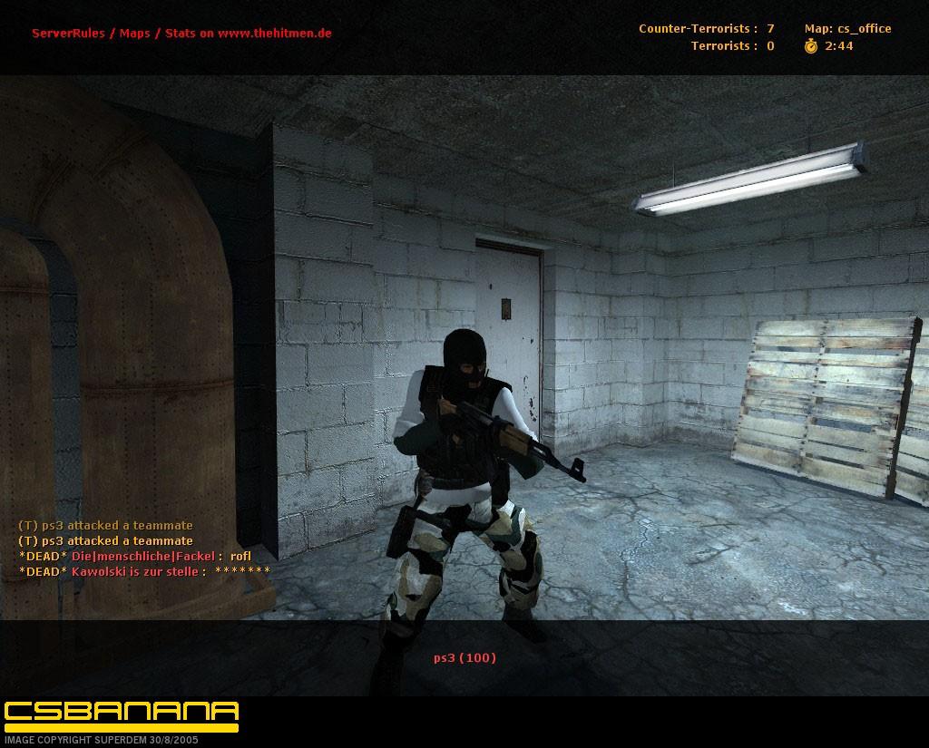 Winter Camo Terror with hand skin [Counter-Strike: Source] [Mods]