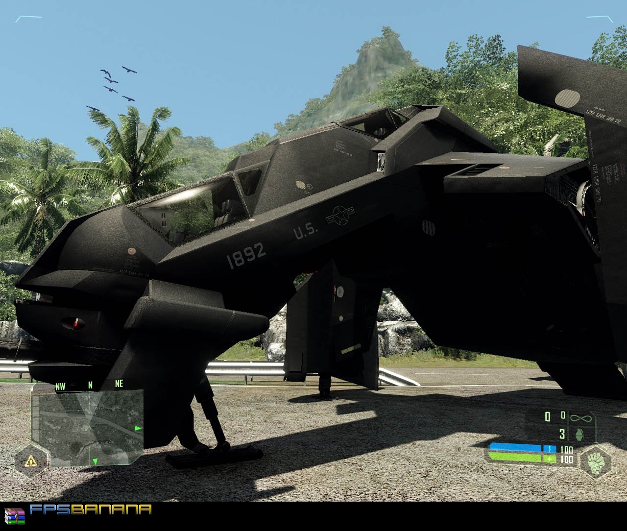 Stealth US VTOL black beamless [Crysis Warhead ] [Mods]