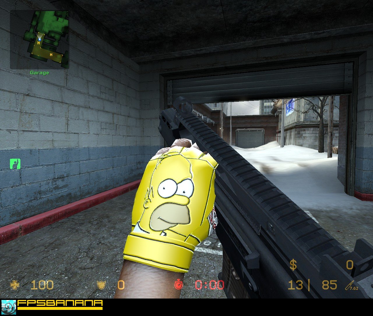 Happy Camper´s Homer Simpson Gloves Mod for Counter-Strike: Source | CS ...