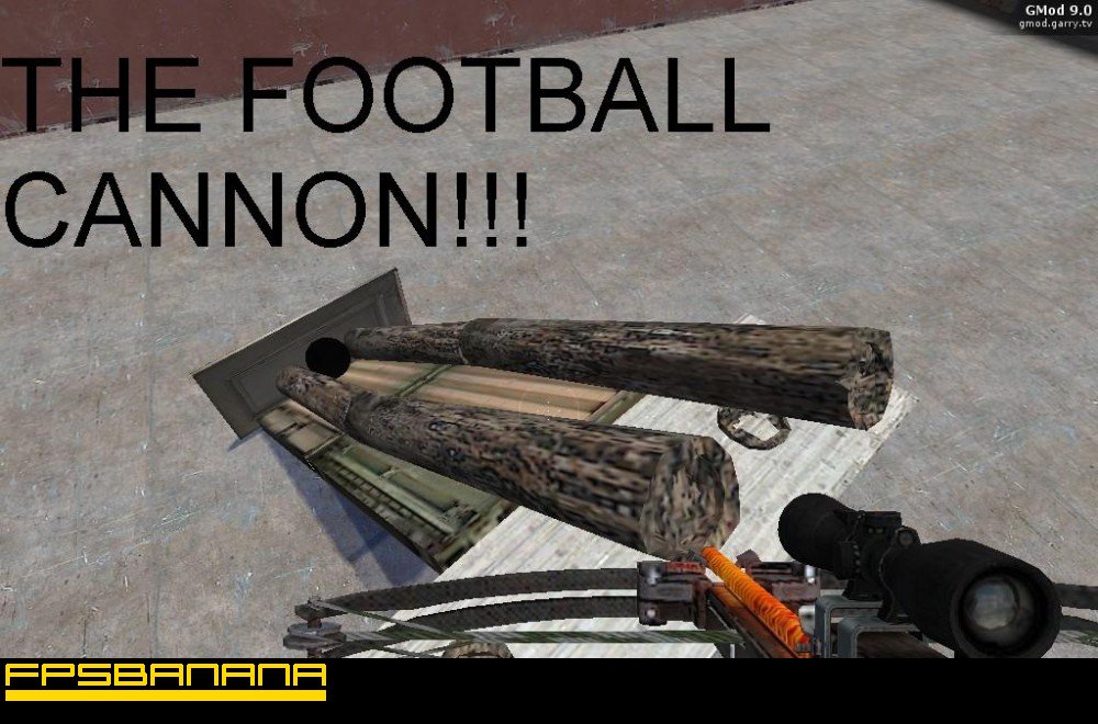 The Football Cannon! Mod for Garry's Mod 9 | GMod 9 Mods
