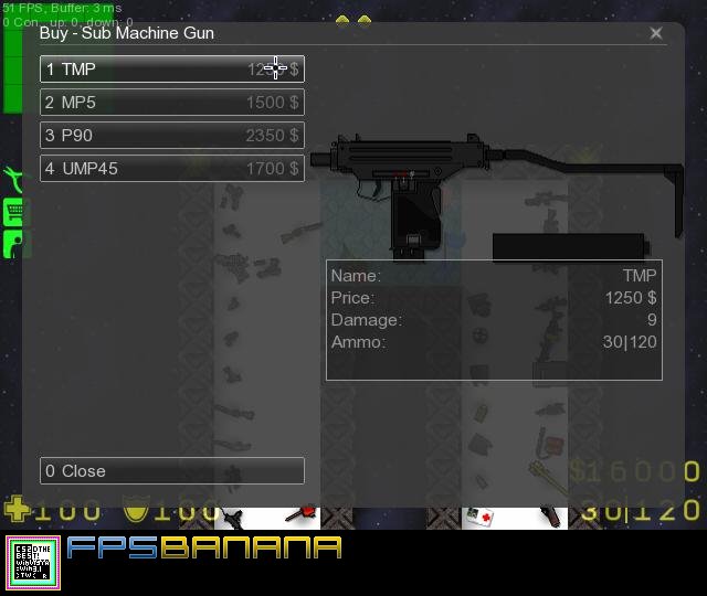 MICRO uzi skin for tmp(new). [CS2D] [Mods]