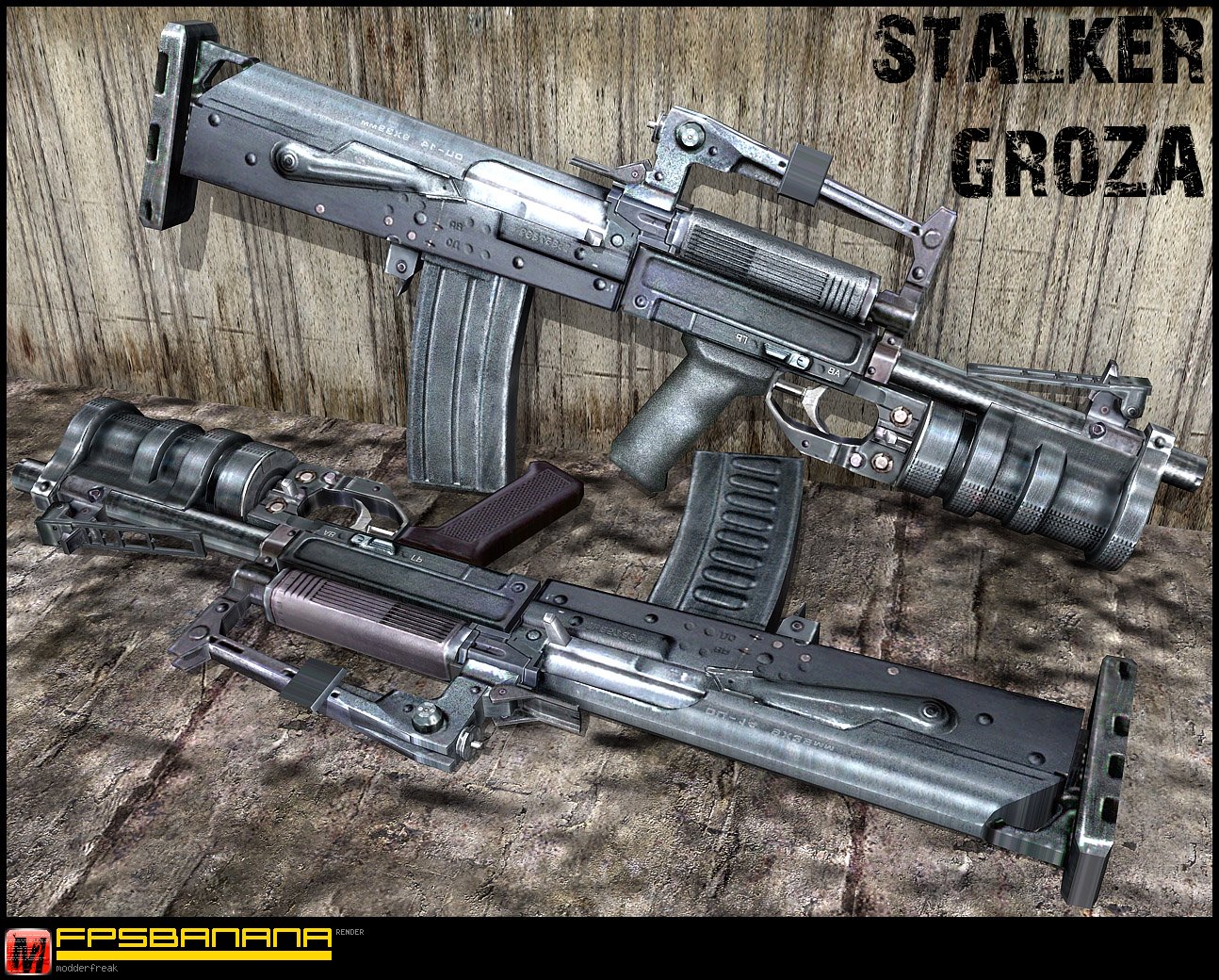 S.T.A.L.K.E.R. OTs-14-4A Groza Mod for Counter-Strike: Source | CS:S Mods