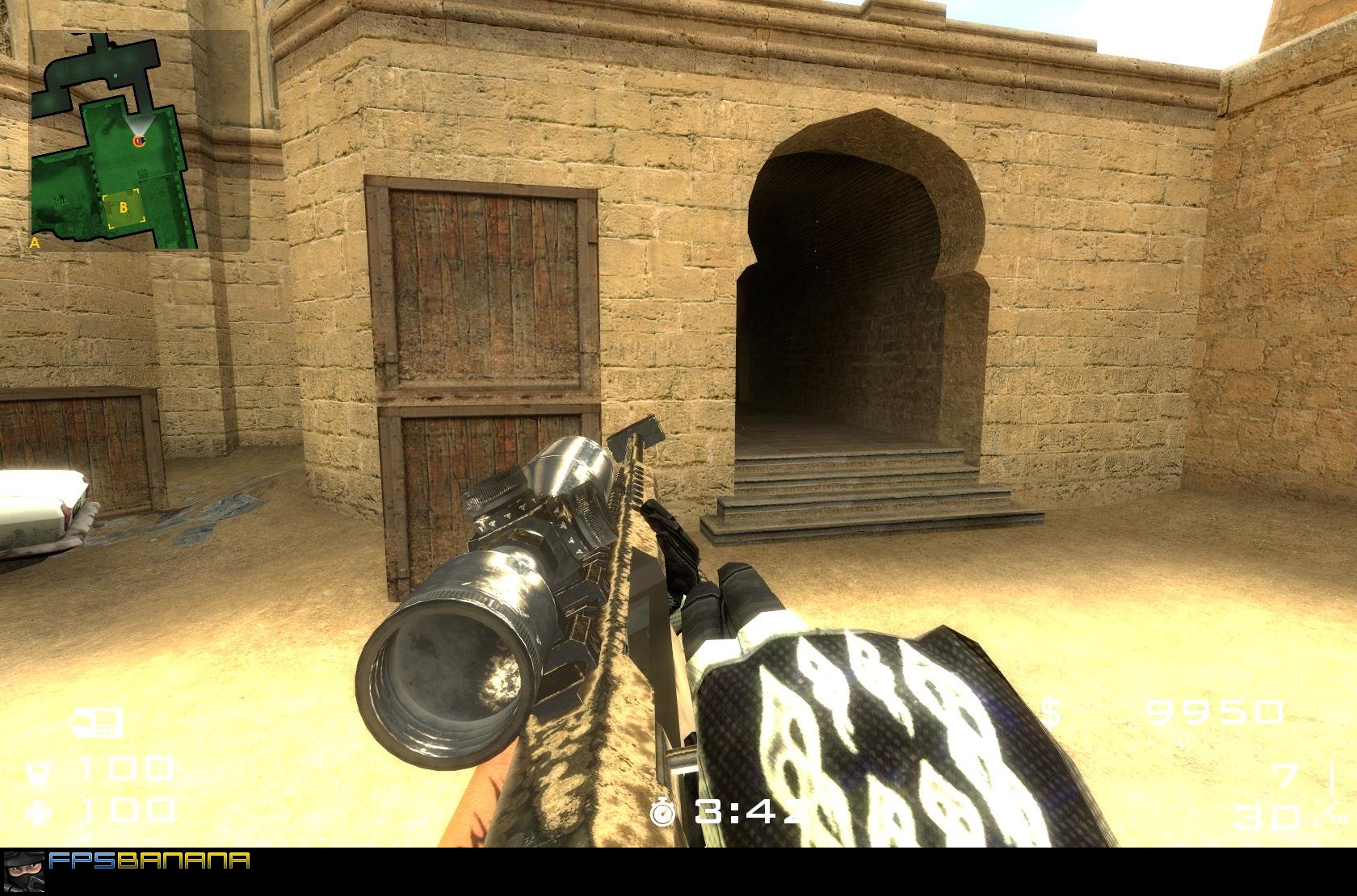 Barrett Old Dust Camo [Counter-Strike: Source] [Mods]