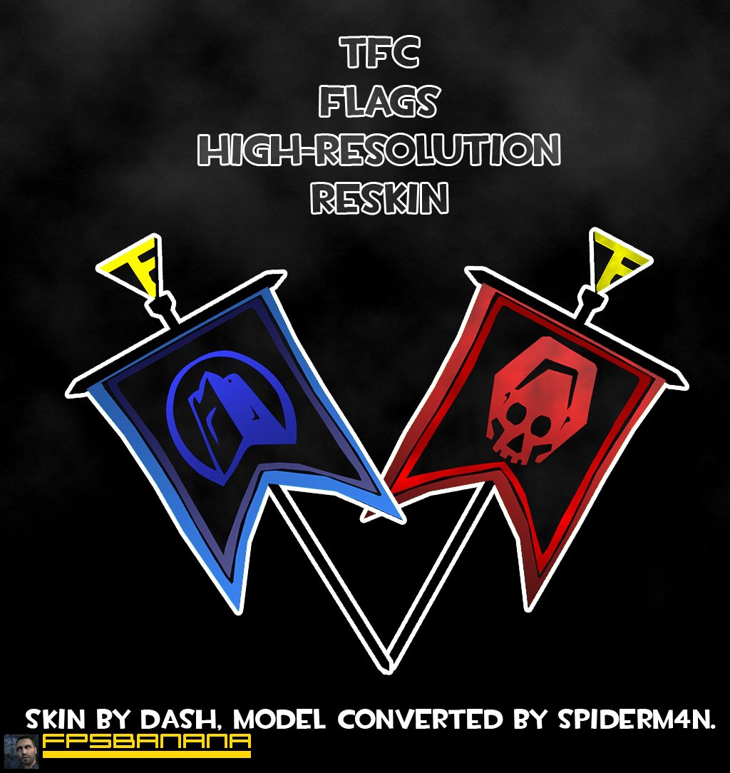 TFC Flags, High-Res reskin. Mod for Team Fortress 2 | TF2 Mods