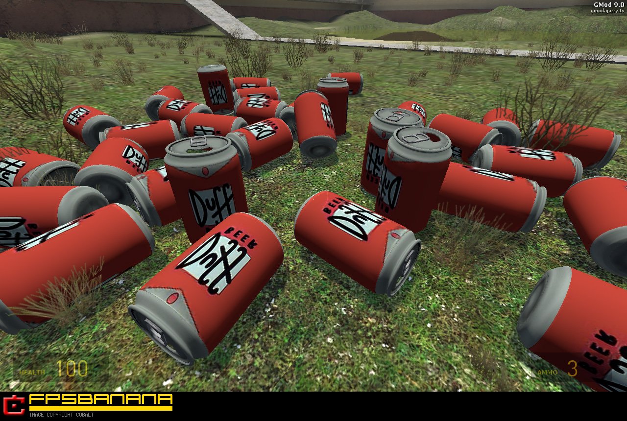 Large Duff Beer Can Gmod Prop! Mod for Garry's Mod | GMod Mods
