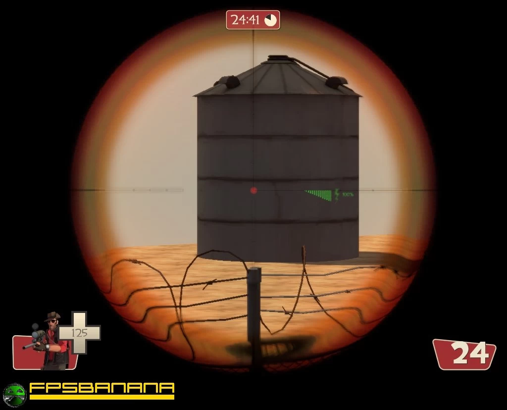Sniper Scope Crosshairs Red