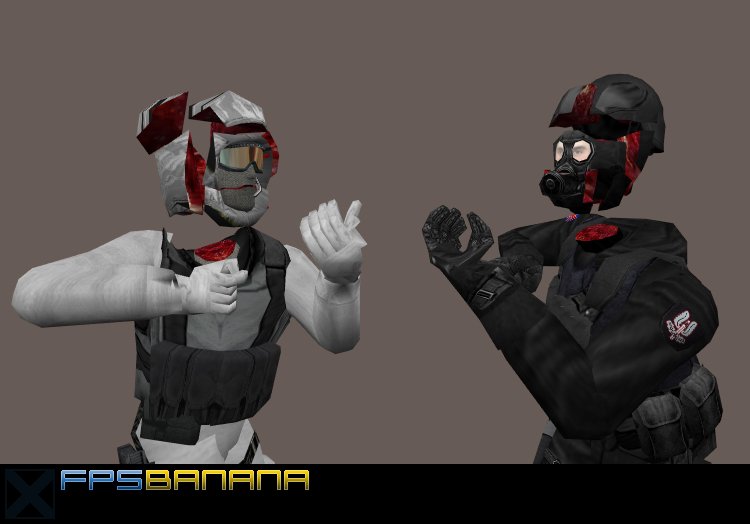 Exploding Headshot - CT & T Animated LAca Models Mod for Counter-Strike 1.6 | CS1.6 Mods