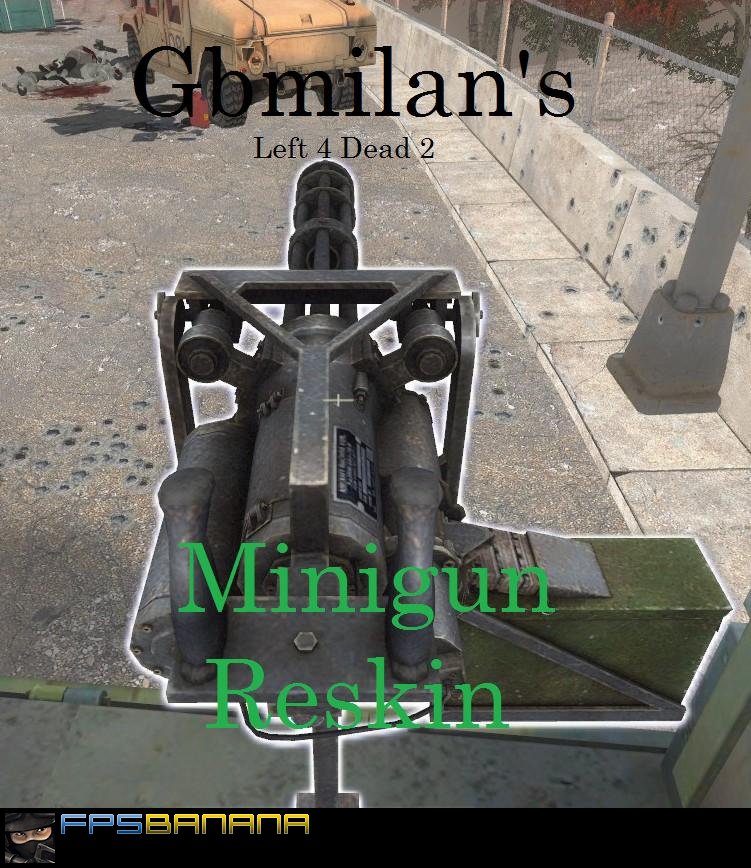 .50 cal Minigun Model Replacement Mod for Left 4 Dead 2 | L4D2 Mods