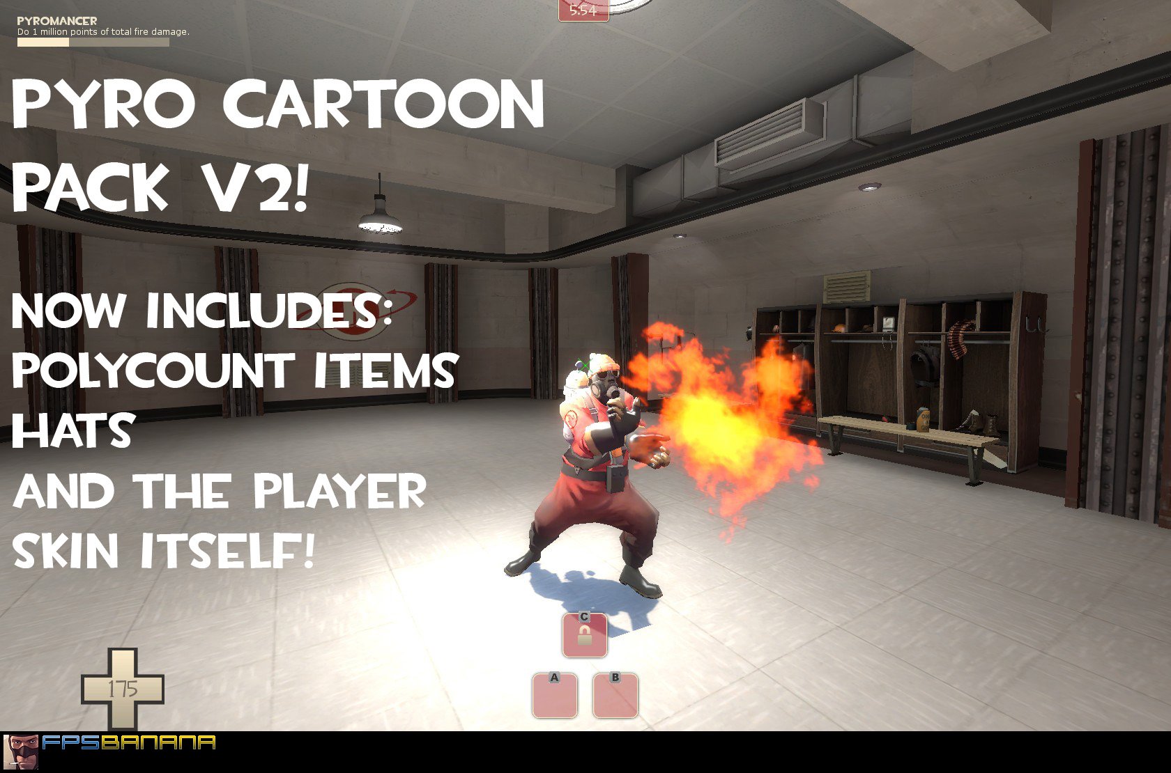 Cartoon Pyro and Pyro items V2 Mod for Team Fortress 2 | TF2 Mods
