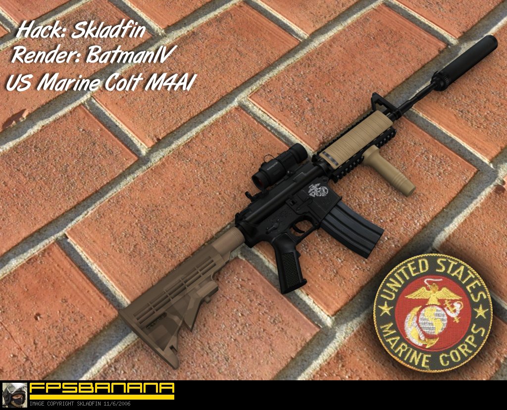 Custom M4A1 Marine Tan [Counter-Strike: Source] [Mods]