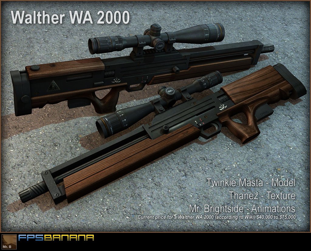 Walther WA 2000 Mod for Counter-Strike: Source | CS:S Mods